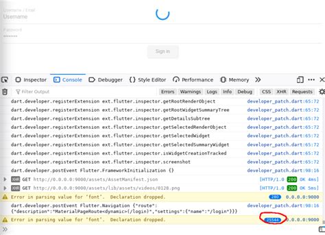 flutter xmlrequest error in flutter web enabling
