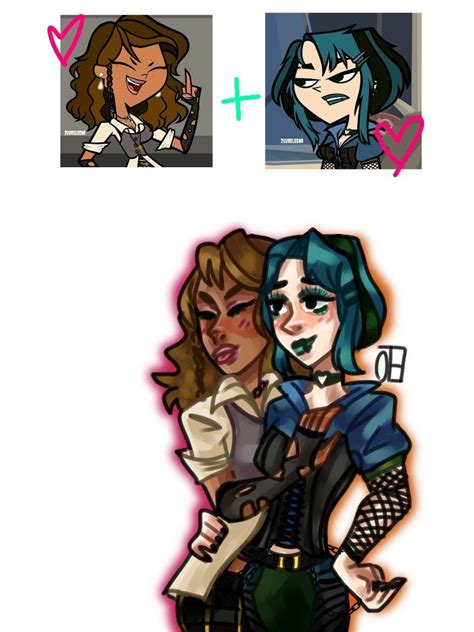 Gwen X Courtney Fanart Total Drama Island Best Cartoons Ever Animated Characters