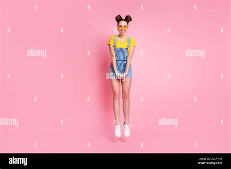 Full Length Body Size View Of Her She Nice Attractive Pretty Lovely Modest Shy Slim Fit Cheerful