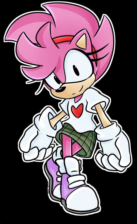 Classic Amy Rose By Lunatanuki On Deviantart Amy Rose Cartoon Art Styles Sonic Fan Art