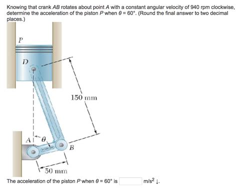 solved knowing that crank ab rotates about point a with a