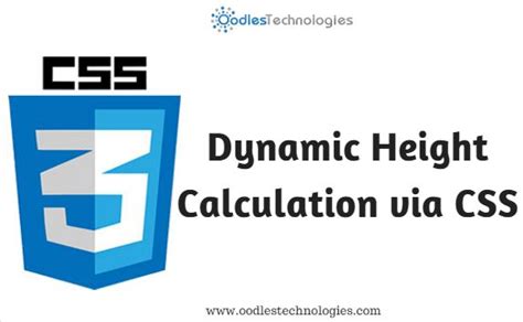 Dynamic Height Calculation Via CSS