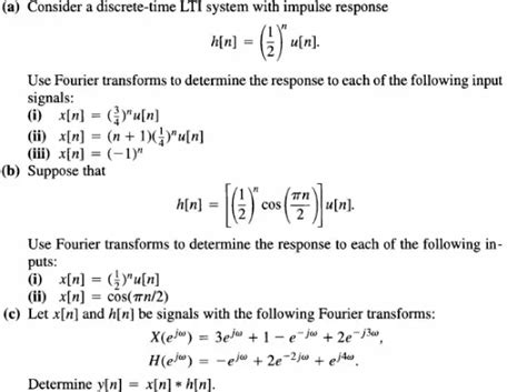 solved a consider a discrete time lti system with impulse
