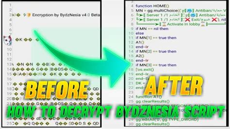 How To Decrypt Bydznedia Encryption Lua Script With Dec Tool Decrypt