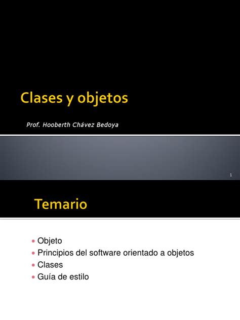 clases y objetos pdf objeto informática clase programación informática
