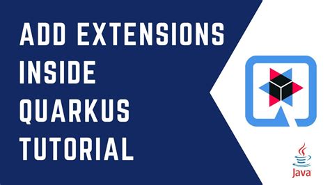 how to add a new quarkus extension inside a project quarkus cloud native java framework
