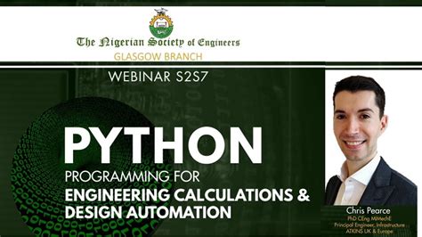 python programming for engineering calculations and design automation youtube