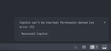 copilot can t be started permission denied os error 13 · issue 1551 · zed industries