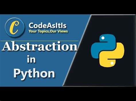 Abstraction In Python Abstract Class And Method OOPS In Python