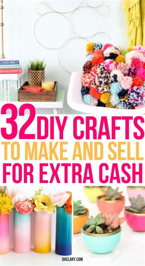 32 Easy Crafts To Make And Sell For Extra Money From Home These Quick Diy Crafts Ideas Are
