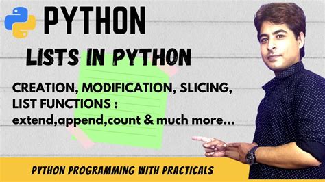 python tutorial lists in python python programming list functions हिंदी में youtube
