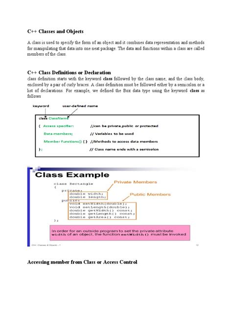 c classes and objects a comprehensive overview of classes objects constructors destructors