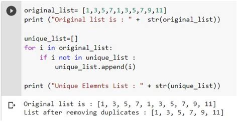 get unique values from a list in python i2tutorials