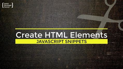 javascript create html element how to dynamically add tags to your pages youtube
