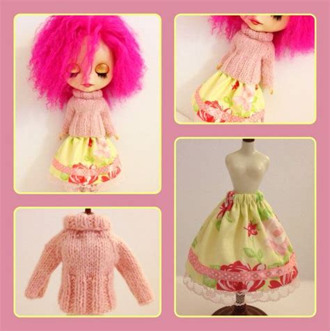 Pdf Knitting And Sewing Pattern Simple Pleasures Set For Etsy Sewing Patterns Blythe Doll