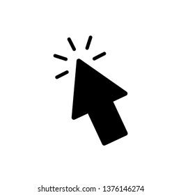 Click Icon Pointer Arrow Sign Symbol Stock Vector Royalty Free