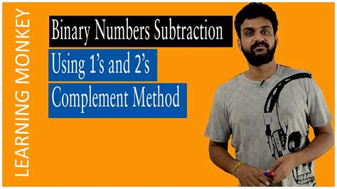 binary numbers subtraction using complement method lesson 17 digital electronics learning