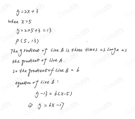 solved bookwork code 6c not allowed the graph below shows two straight lines a and b which