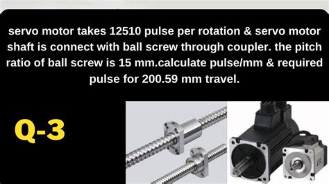 Servo Motor Pulse Calculation Servo Motor Rpm Calculate Servo Motor
