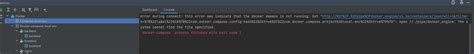 error using intellij s docker services when using docker daemon in wsl through a tcp socket