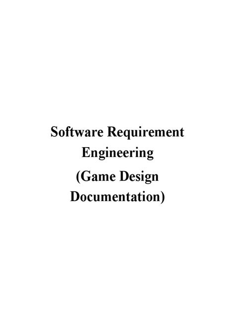software requirement engineering pdf