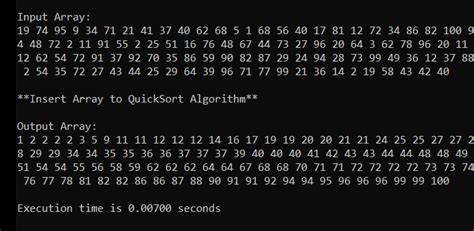implement quicksort in the language of your choice run your quizlet