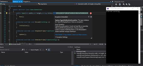 C OpenTK File Not Found Exception Stack Overflow