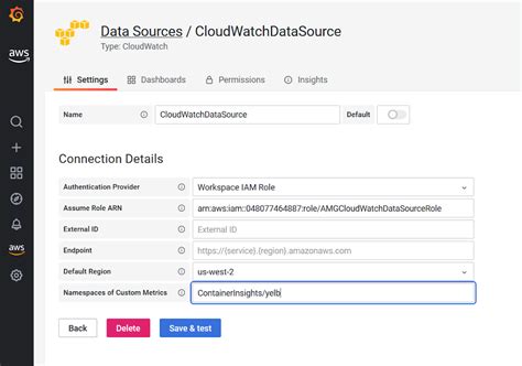Setting Up Amazon Managed Grafana Cross Account Data Source Using