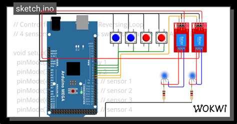 Railway Loop Wokwi ESP32 STM32 Arduino Simulator