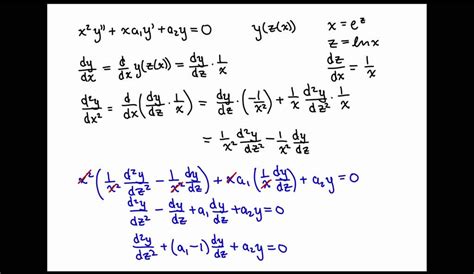 solved consider the cauchy euler equation x {2} y { prime prime} x a {1} y { prime} a {2} y 0