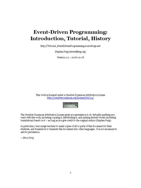 event driven programming pdf