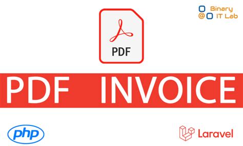 Make Pdf Invoice System In Php Laravel By Binaryitlab Fiverr