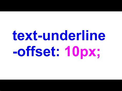 How To Use The Text Underline Offset CSS Property YouTube
