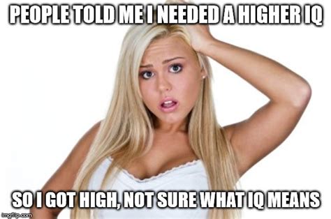 Dumb Blonde Imgflip