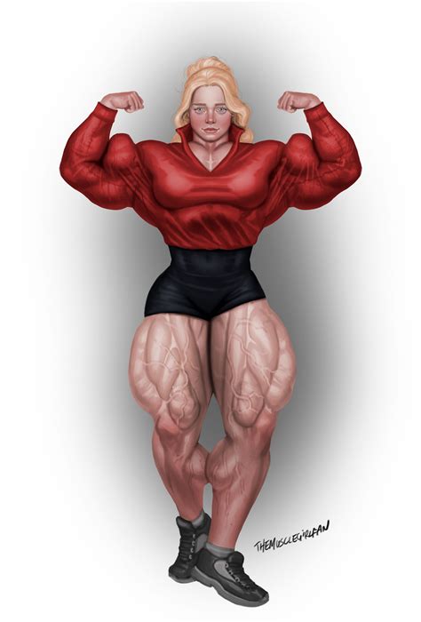 Double Biceps Cutie Commission By The Muscle Girl Fan On Deviantart