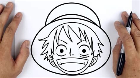 HOW TO DRAW MONKEY D LUFFY One Piece Easy Step By Step Tutorial
