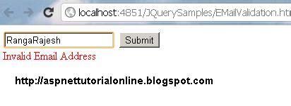 EMail Validation Using JQuery With Regular Expression How To Do EMail