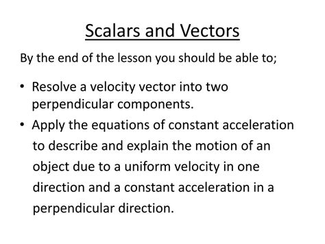 ppt scalars and vectors powerpoint presentation free download id 2615882