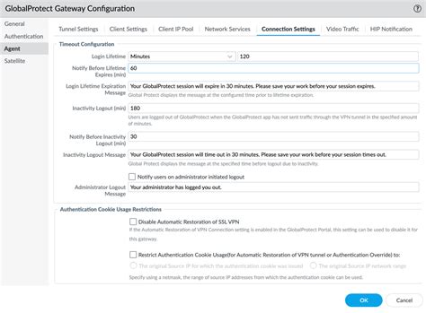 customize endpoint session timeout settings