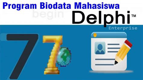tutorial program delphi membuat biodata sederhana mudah belajar sexiz pix