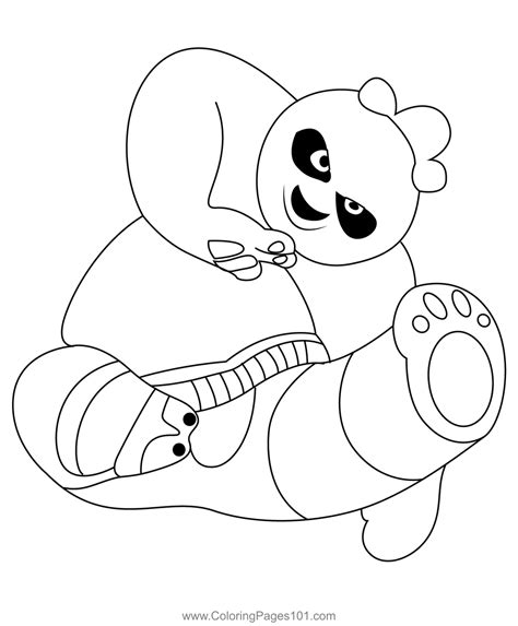 Kung Fu Panda Cartoon Drawing