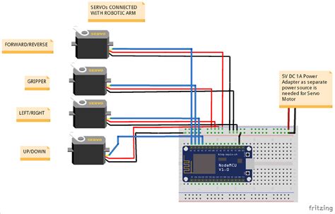 Circuit Diagram Of Robotic Arm