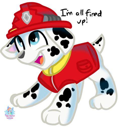 Paw Patrol Marshall By Rainboweevee Da On Deviantart