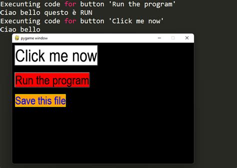 how to make buttons in pygame python programming