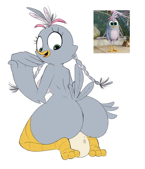 Rule 34 Angry Birds Anthro Ass Avian Avian Humanoid Beak Big Ass Big Butt Bird Bird Girl Blue