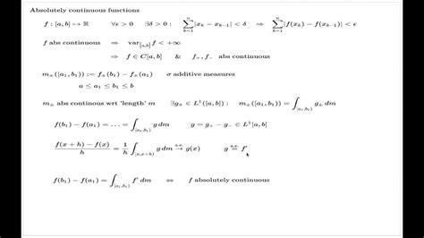functions of bounded variation absolute continuity and the ftc youtube
