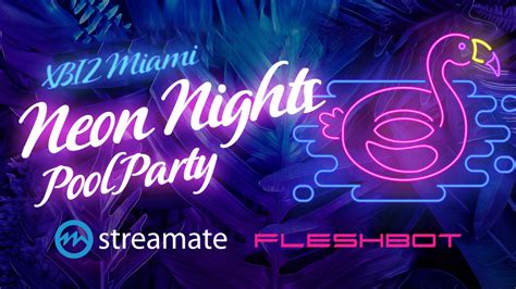 Streamate Official On Twitter Rt Xbiz Neon Nightswim Pool Party To