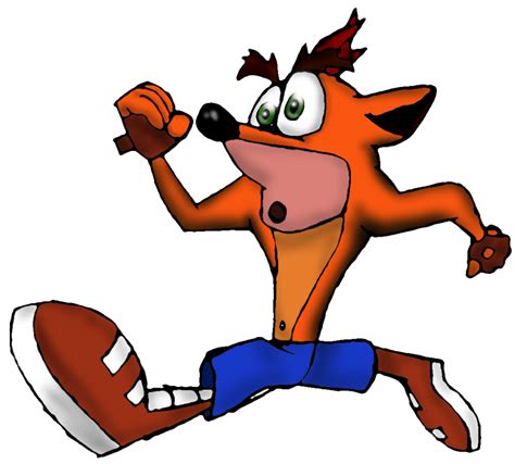 crash bandicoot running crash bandicoot fanart