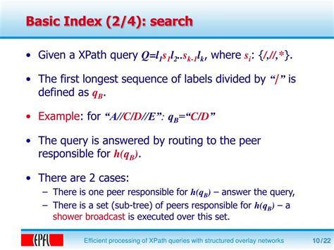 ppt efficient processing of xpath queries with structured overlay networks powerpoint