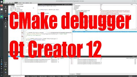 CMake Debugger In Qt Creator 12 Tutorial December 2023 68de9b8e